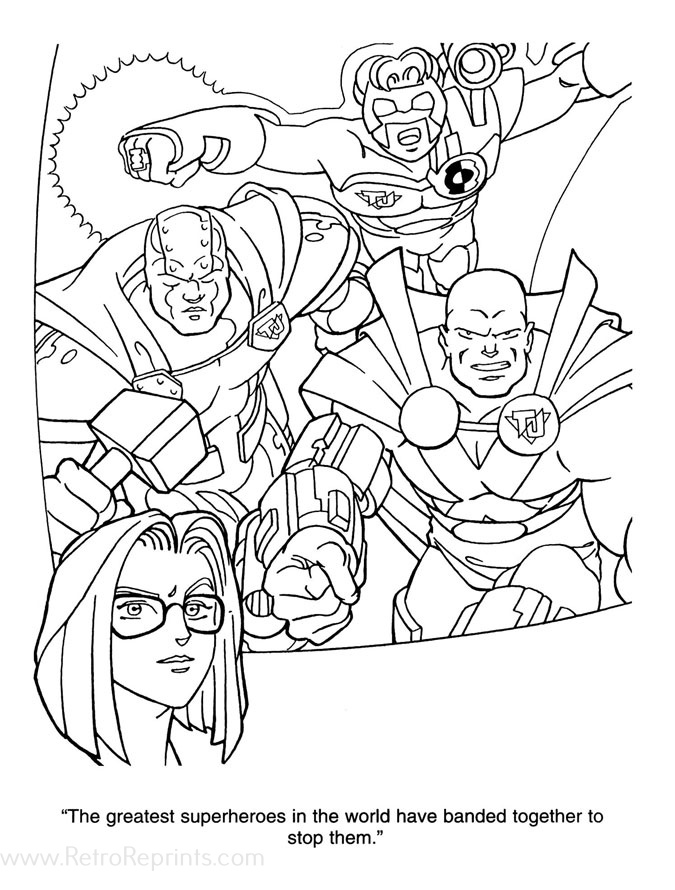 dc heroes coloring pages