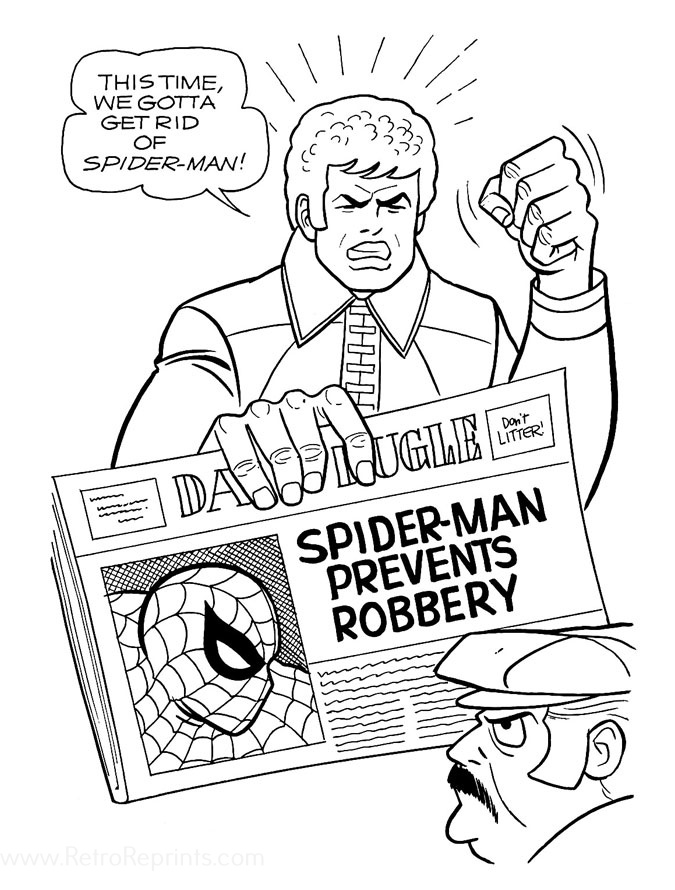 coloring pages for spider man