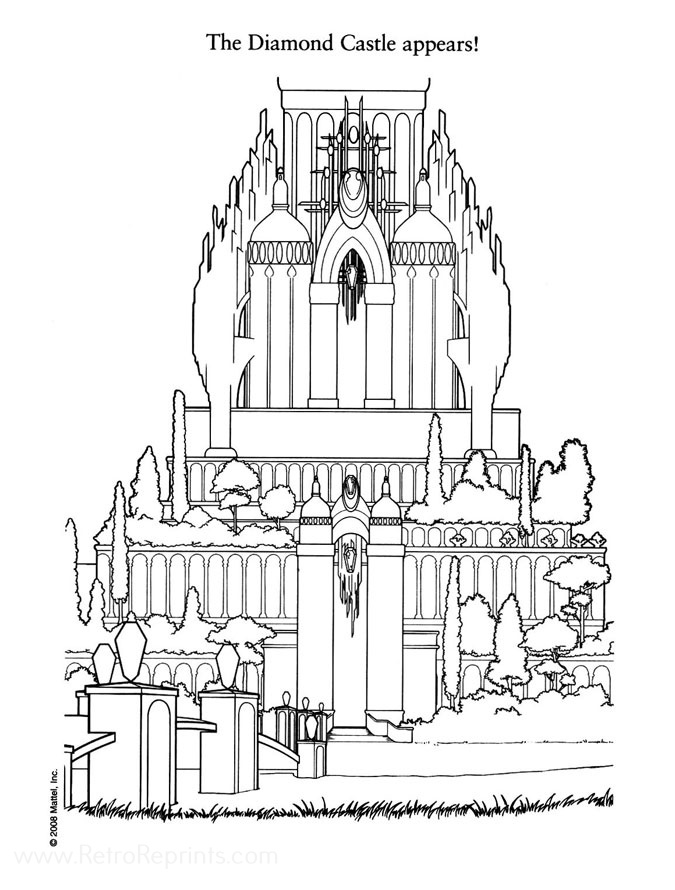 diamond castle coloring pages