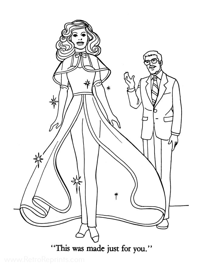 barbie wedding coloring pages