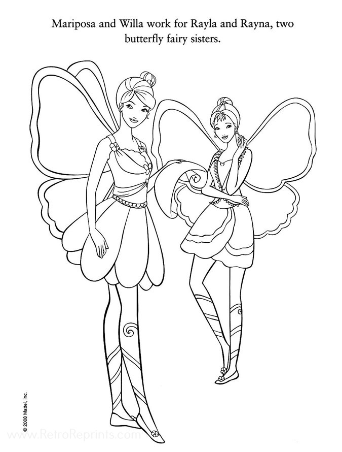 fairytopia barbie coloring pages