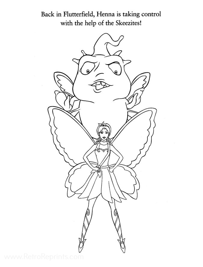 fairytopia barbie coloring pages
