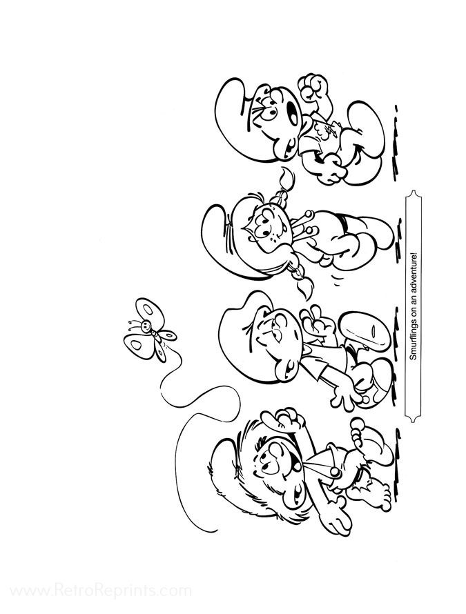 the smurffs coloring pages