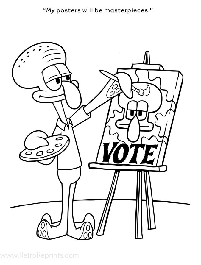 sponge bob coloring pages