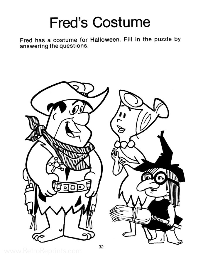 the flintsones coloring pages