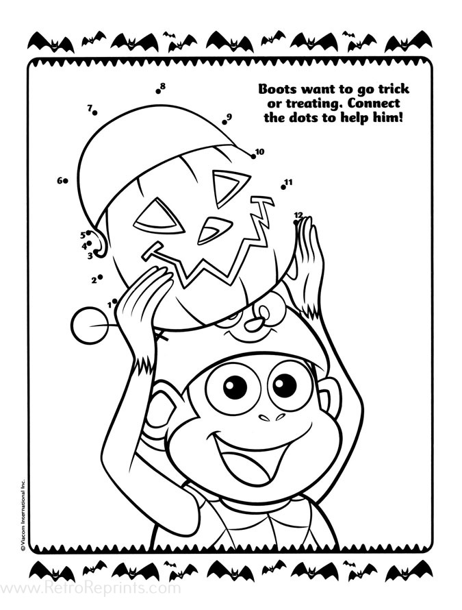 dora fall coloring pages