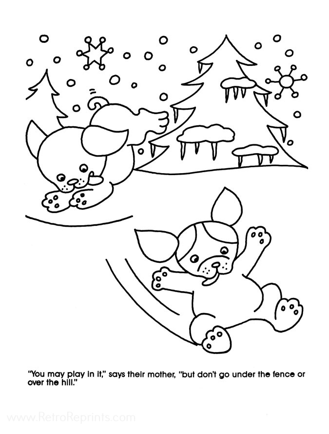 poky little puppy coloring pages
