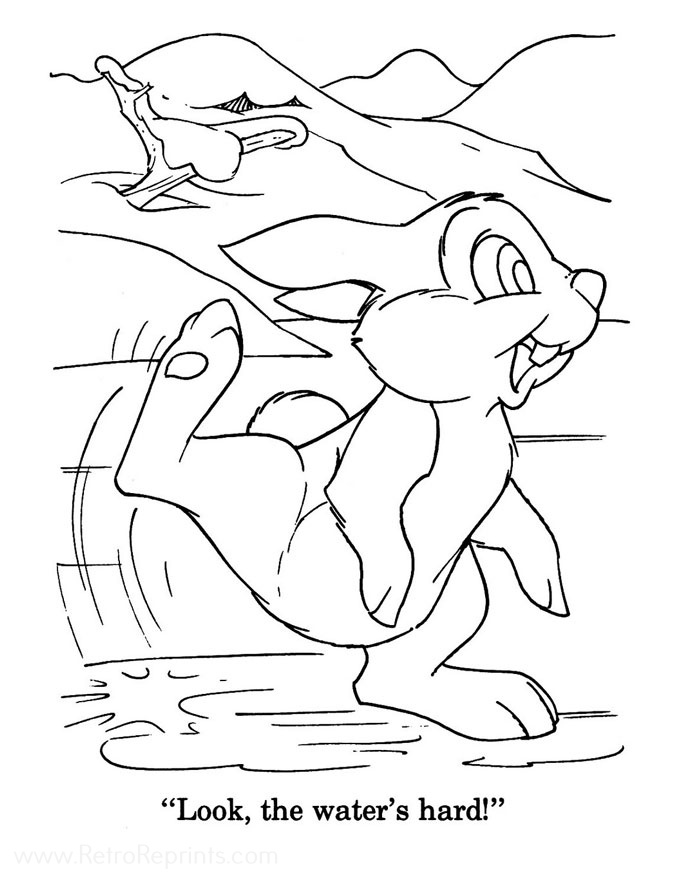 bambi coloring book pages