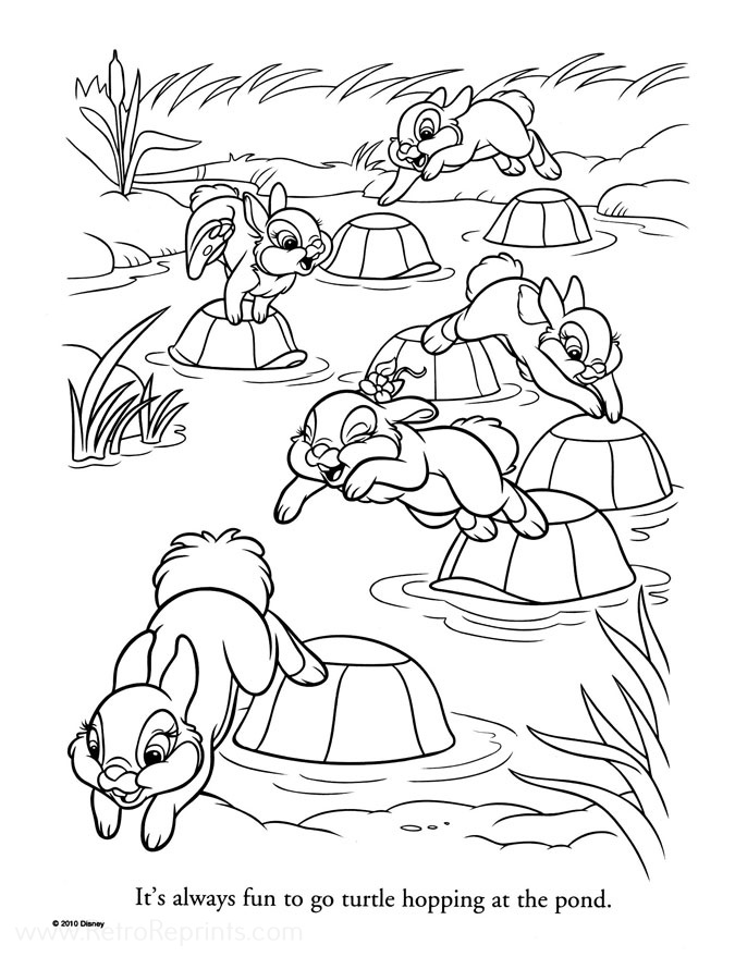 disney bunnies coloring pages