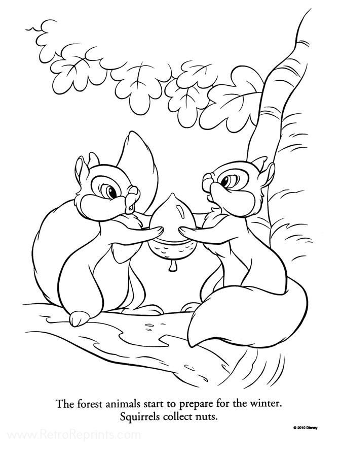 bambi thumper coloring pages
