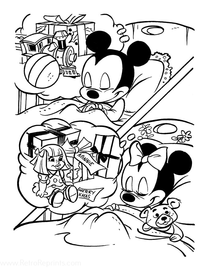 minnie as a baby coloring pages